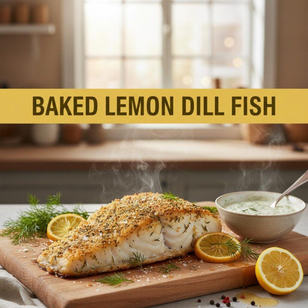 Baked Lemon Dill Fish - Evil Chef Mom