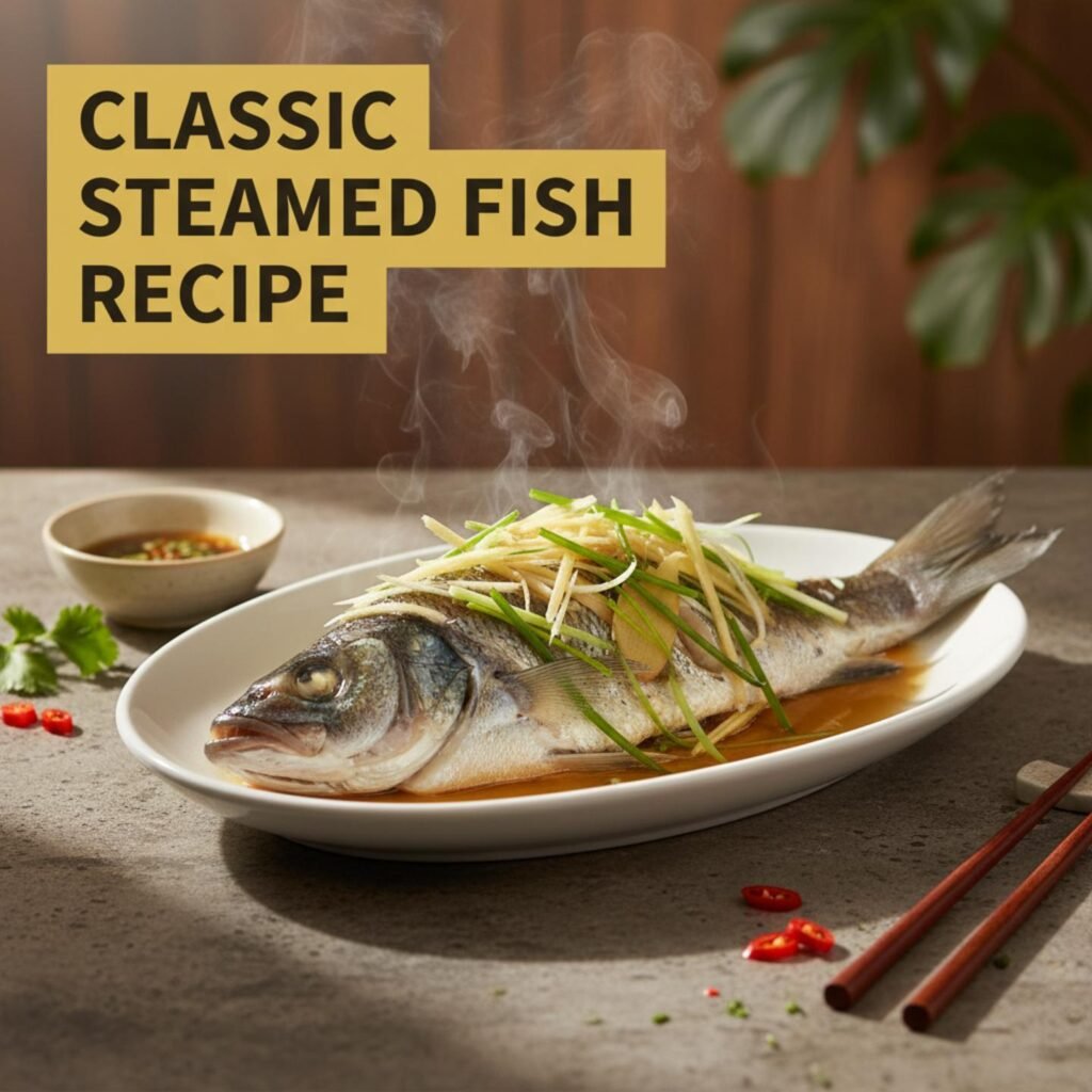 Classic Steamed Fish Recipe - Evil Chef Mom