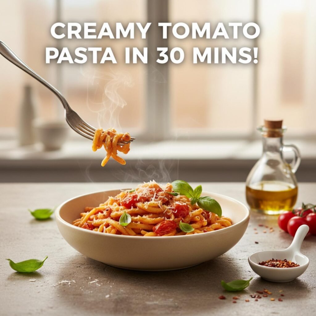 Creamy Tomato Pasta In 30 Mins! - Evil Chef Mom