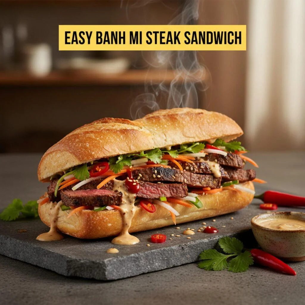 Easy Banh Mi Steak Sandwich - Evil Chef Mom