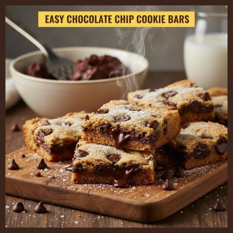 Easy Chocolate Chip Cookie Bars - Evil Chef Mom