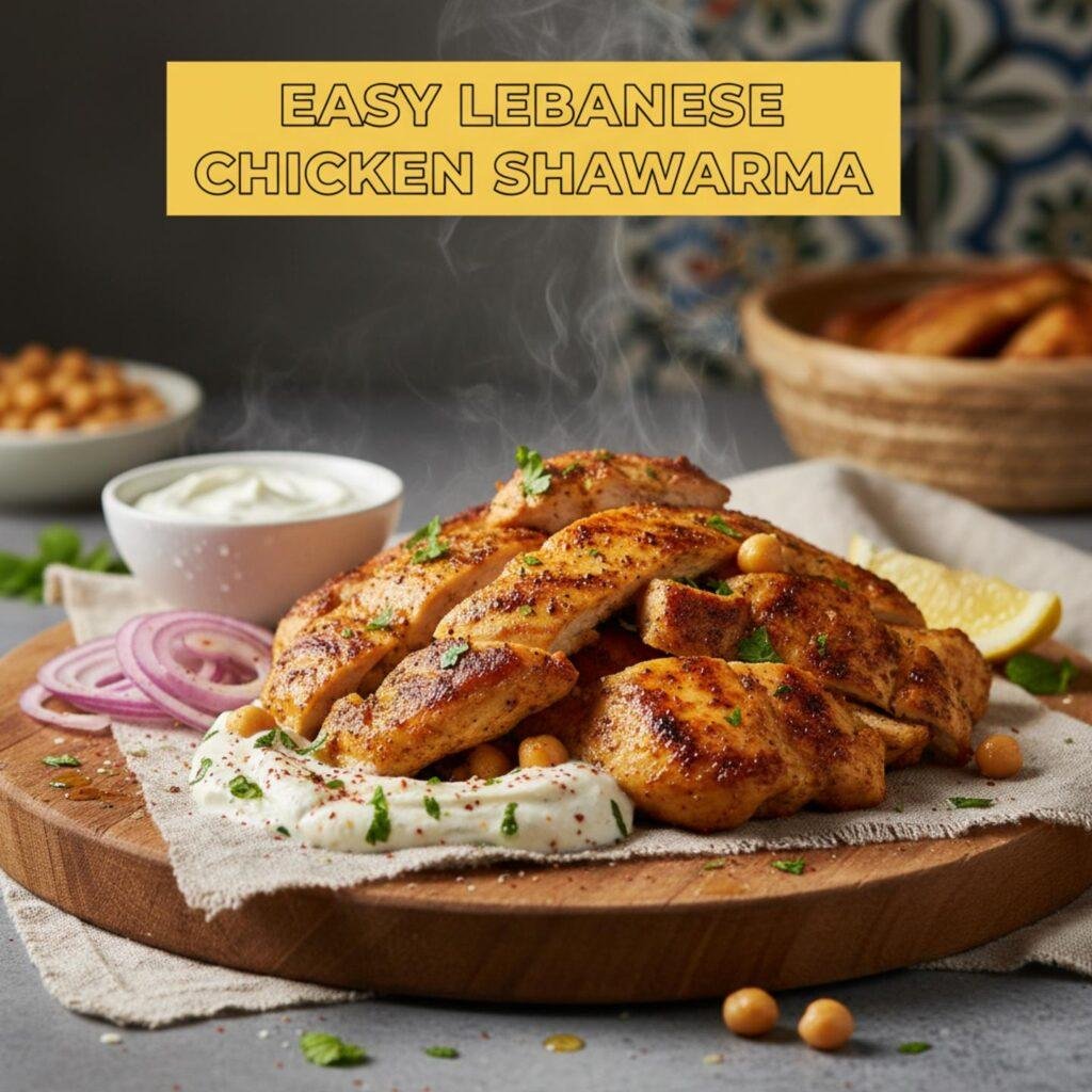 Easy Lebanese Chicken Shawarma - Evil Chef Mom