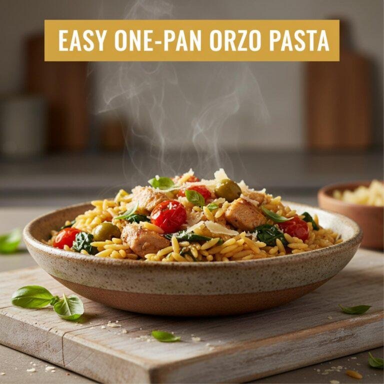 Easy One-Pan Orzo Pasta - Evil Chef Mom