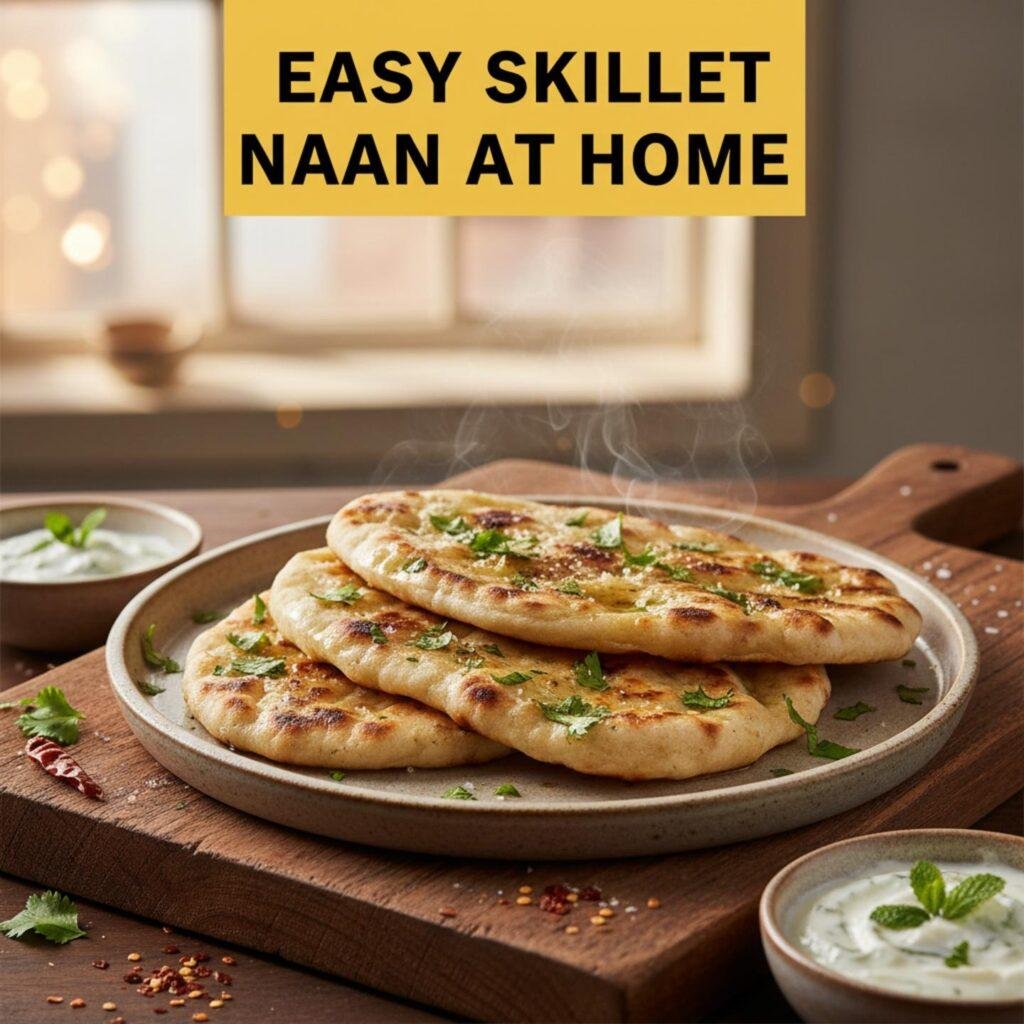 Easy Skillet Naan At Home - Evil Chef Mom