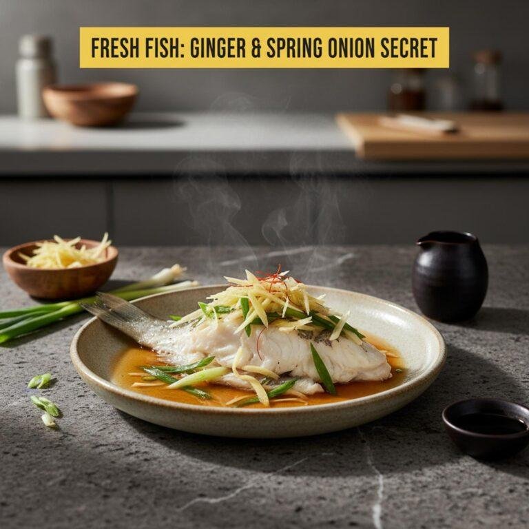 Fresh Fish: Ginger & Spring Onion Secret - Evil Chef Mom