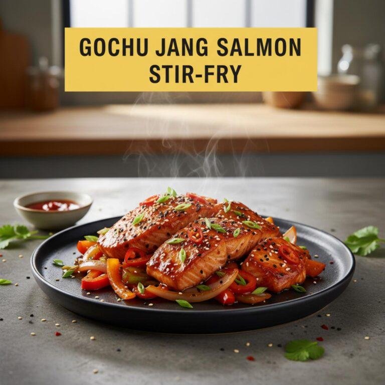 Gochujang Salmon Stir-Fry - Evil Chef Mom