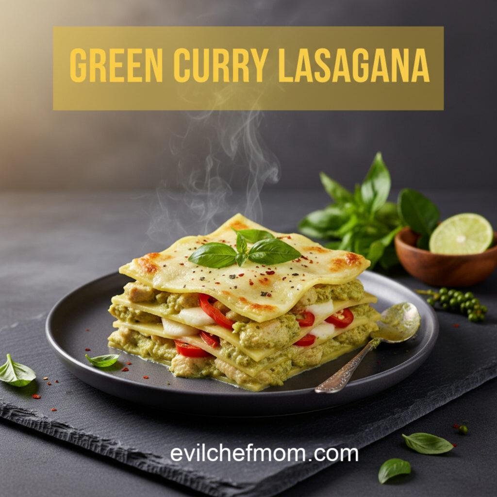 Green Curry Lasagna - Evil Chef Mom