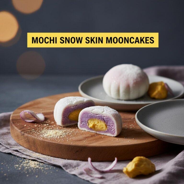 Mochi Snow Skin Mooncakes - Evil Chef Mom