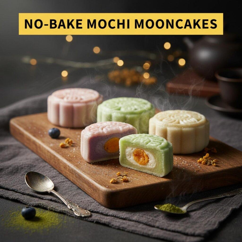 No-Bake Mochi Mooncakes - Evil Chef Mom