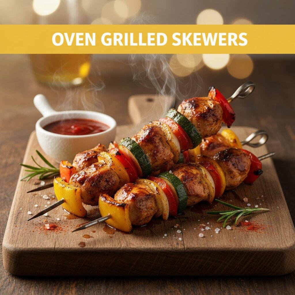 Oven Grilled Skewers - Evil Chef Mom