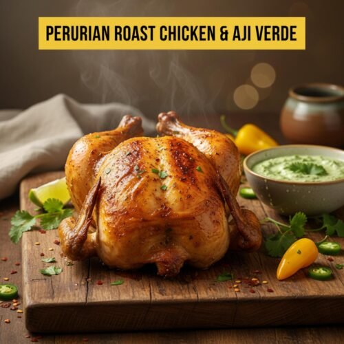 Peruvian Roast Chicken & Aji Verde - Evil Chef Mom