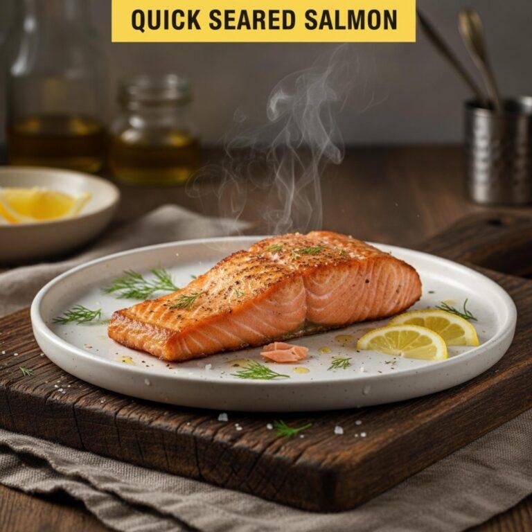 Quick Seared Salmon - Evil Chef Mom