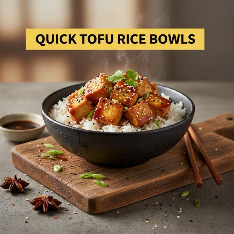 Quick Tofu Rice Bowls - Evil Chef Mom