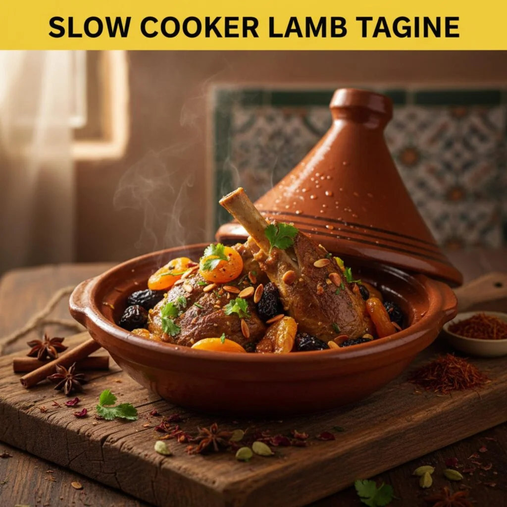 Slow Cooker Lamb Tagine - Evil Chef Mom