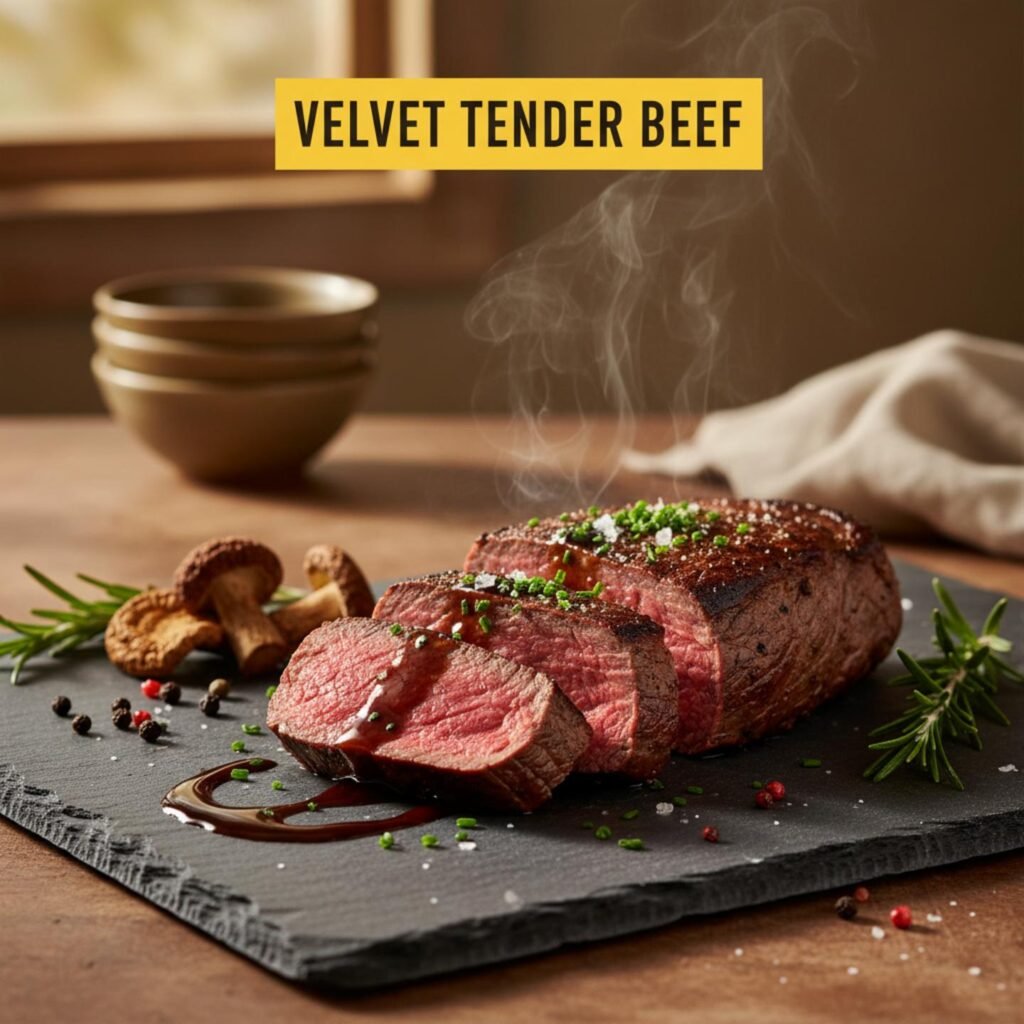 Velvet Tender Beef - Evil Chef Mom