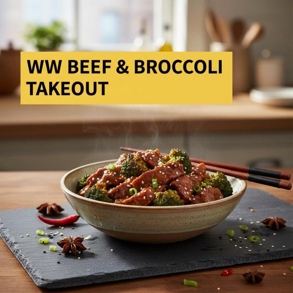 WW Beef & Broccoli Takeout - Evil Chef Mom