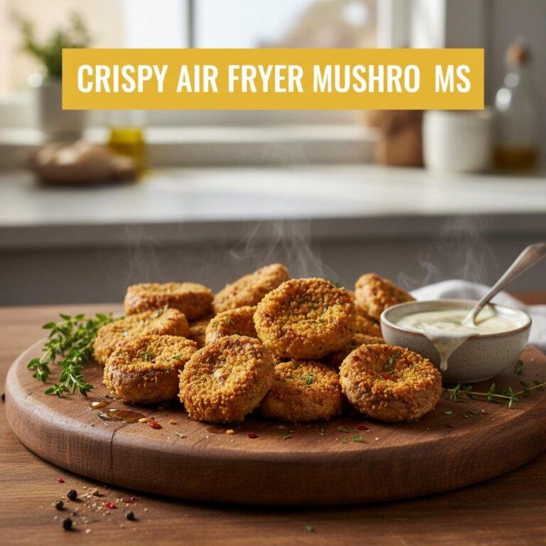 Crispy Air Fryer Mushrooms - Evil Chef Mom