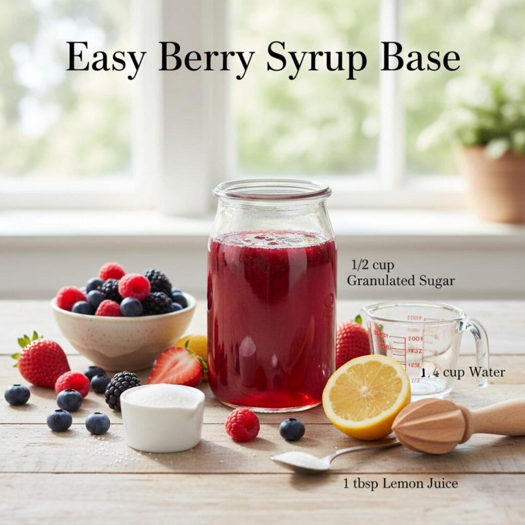 Easy Berry Syrup Base - Evil Chef Mom