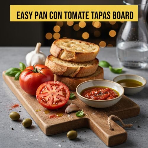 Easy Pan Con Tomate Tapas Board - Evil Chef Mom