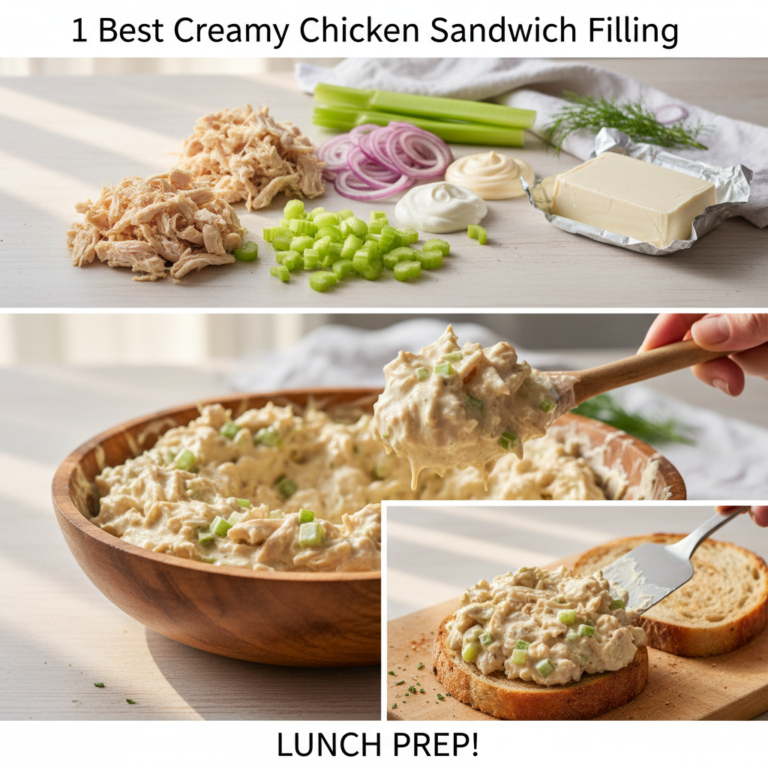 1 Best Creamy Chicken Sandwich Filling (Lunch Prep) - Evil Chef Mom
